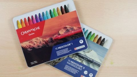 How to use Caran D'ache Neocolor ii Water Soluble Wax Pastels