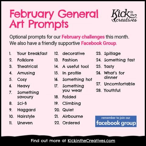 Quick Kick February Daily Painting Challenge [Beginners Welcome]